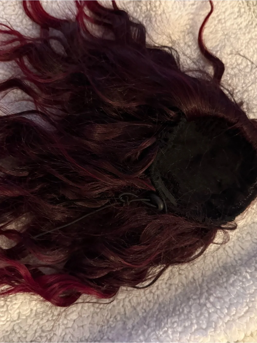 Hair | Burgundy Ombre Wavy Drawstring Ponytail Extensions Unbranded ...